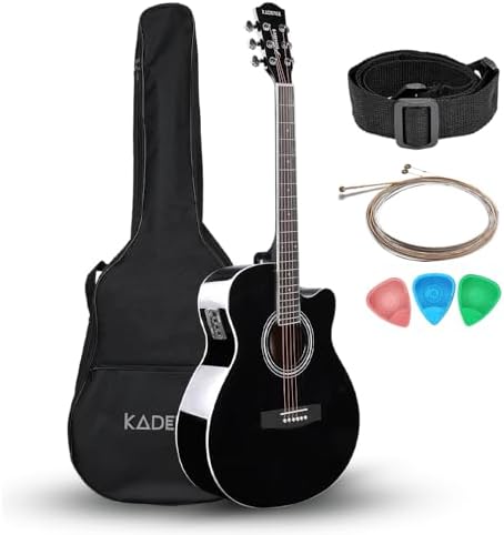 Amazon.com: Kadence Frontier Series Acoustic Electric Guitar - Spruce ...