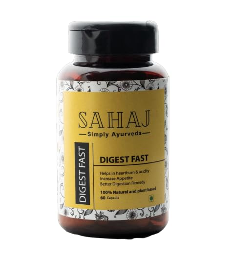 SAHAJ Digest Fast Capsule | Heartburn & Acidity increase Appetite ...