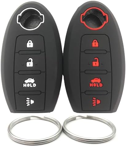 Amazon.com: Silicone Rubber Key Fob Cover Compatible with 2007-2019 ...