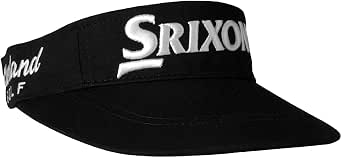 Amazon.com: Srixon Golf Visor (Black) 100% Cotton Adjustable Hat ...