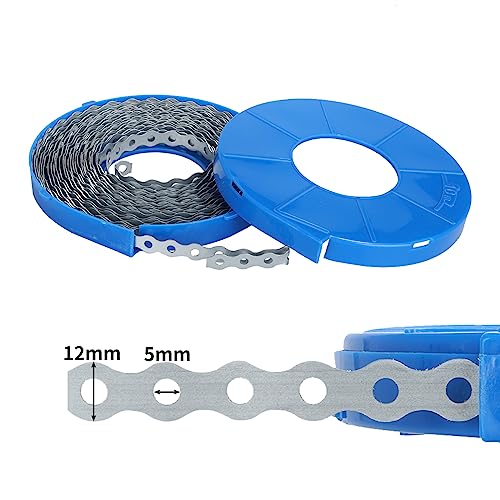 YAYODS 4 Pack Galvanised Metal Band, Builders 10 Meters x 12mm Metal ...