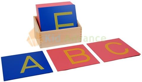 Amazon.com: Kid Advance Montessori Capital Case Sandpaper Letters Print ...