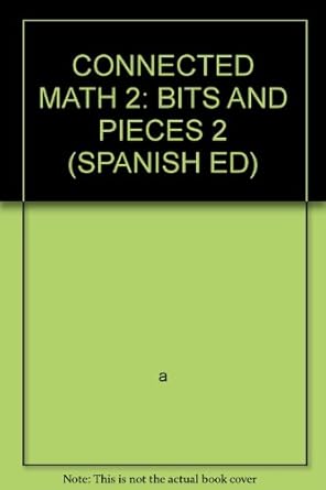 Amazon.com: CONNECTED MATHEMATICS SPANISH BITS AND PIECES II STUDENT ...