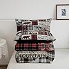Rustic Cabin Comforter Set Twin Woodland Wolf Deer Bear Comforter For ...