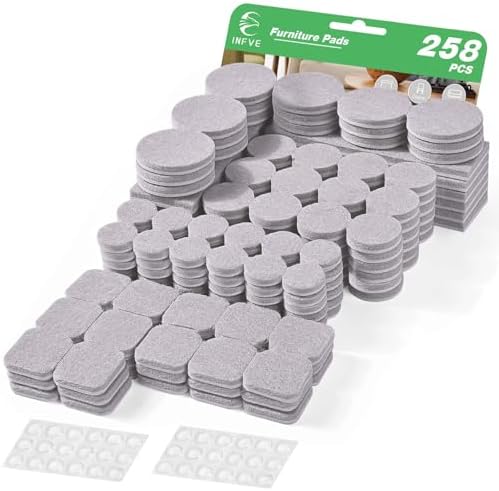 316 Pcs Felt Pads, Beige Felt Furniture Pads for Protecting Hardwood ...