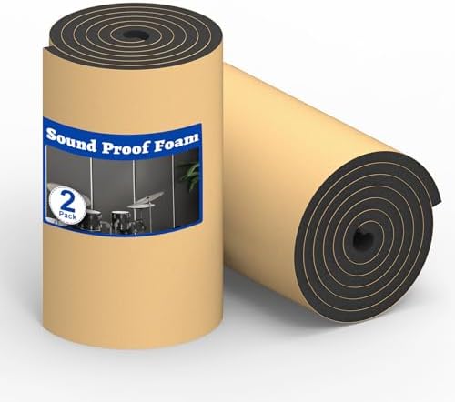 Amazon.com: Wintcomfort 2 Pack High Density Self-Adhesive Acoustic Foam ...