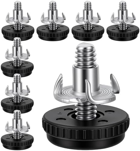 Pack of 8 Adjustable Furniture Feet, Adjustment Screw, Levelling Feet ...