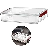 Amazon.com: Clear A4 Paper Storage Box with Lids, Plastic A4 File ...
