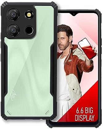 Plus 360 Degree Protection Black Border Back Cover for iTel A60 - Black ...