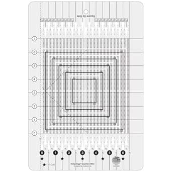 Amazon.com: Creative Grids Stripology Quarters Mini Slotted Quilting ...