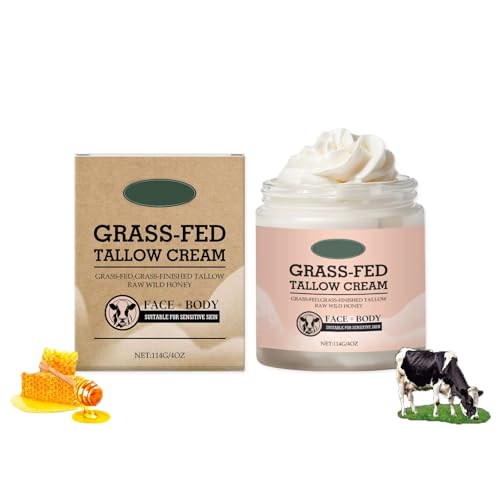 Beef Tallow, Beef Tallow for Skin, Face & Body Whipped Moisturizer with ...