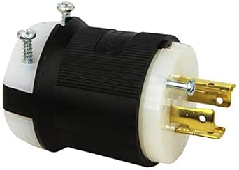 Hubbell HBL2431 Locking Plug, 20 amp, 3 Phase, 480V, L16-20P, Black and ...