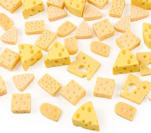Amazon.com: Luckforest Miniature Artificial Cheese, 60 Pcs 6 Styles ...