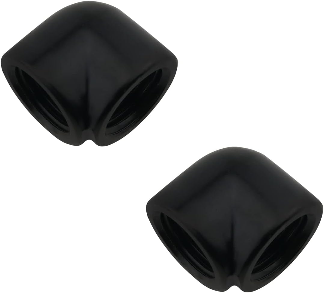 Amazon.com: Ruiwaer 2PCS G1/4'' Female to Female 90 Degree Elbow ...