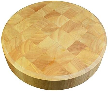 Acense Wooden Round End Grain Board, Wooden Round Board, Multi-Purpose ...