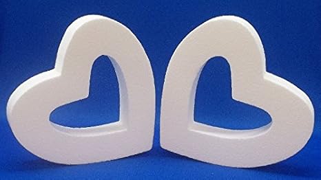 Amazon.com: 2 PC EPS Styrofoam Open Hearts 12" x 2"