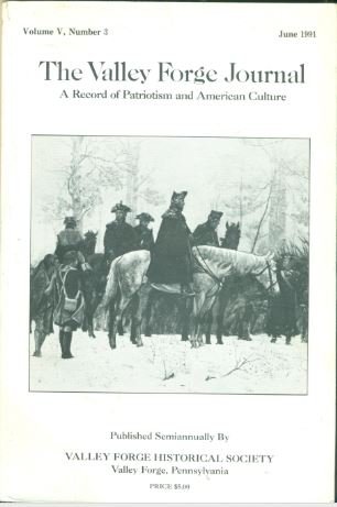 THE VALLEY FORGE JOURNAL VOLUME V, NUMBER 3 JUNE 1991: Valley Forge ...
