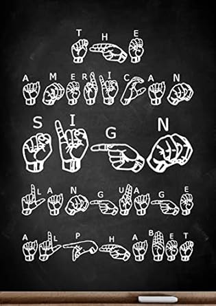 ASL American Sign Language : Alphabet Book For Beginners: For All Ages ...