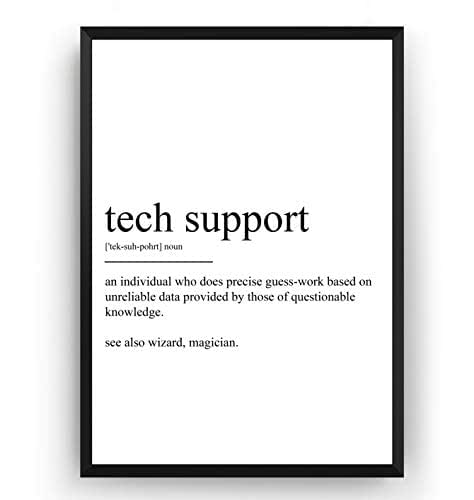 Magic Posters Tech Support Definition Print - I.T. Poster Wall Art ...