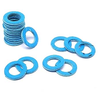 SWZHAI 20 Pcs Lower Unit Drain Plug Gasket, 3/8"-16 Oil Drain Plug ...