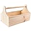 Creative Deco Unpainted Wooden Toolbox Storage Box with Handle | 34 x ...
