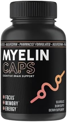 Amazon.com: Nulifespan Myelin Caps, Brain Health Supplement, Focus ...