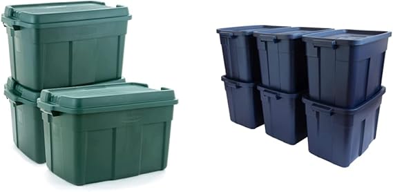 Amazon.com: Rubbermaid ECOSense High-Top Storage Containers with Lids ...