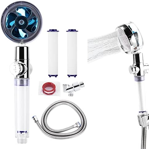 High Pressure Shower Head, Handheld ShowerHead, 360° Rotating Vortex ...