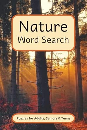 Nature Word Search Puzzle Book: Word Searches with Easy to Read Print ...