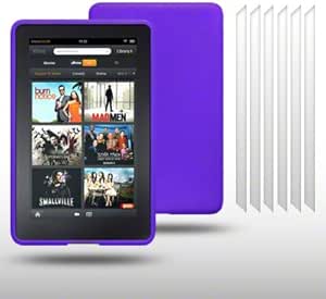 Amazon.com: AMAZON KINDLE FIRE TABLET SILICONE SKIN WITH 6 SCREEN ...
