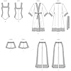 Amazon.com: McCall's Easy to Sew Misses' Bodysuit, Robe, Shorts and ...
