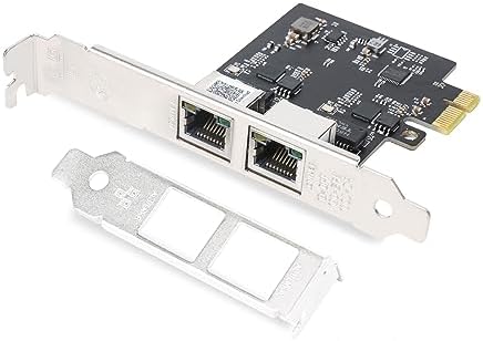 Dual 2.5 Gigabit Ethernet PCI Express PCI-E Network Controller Card 10 ...