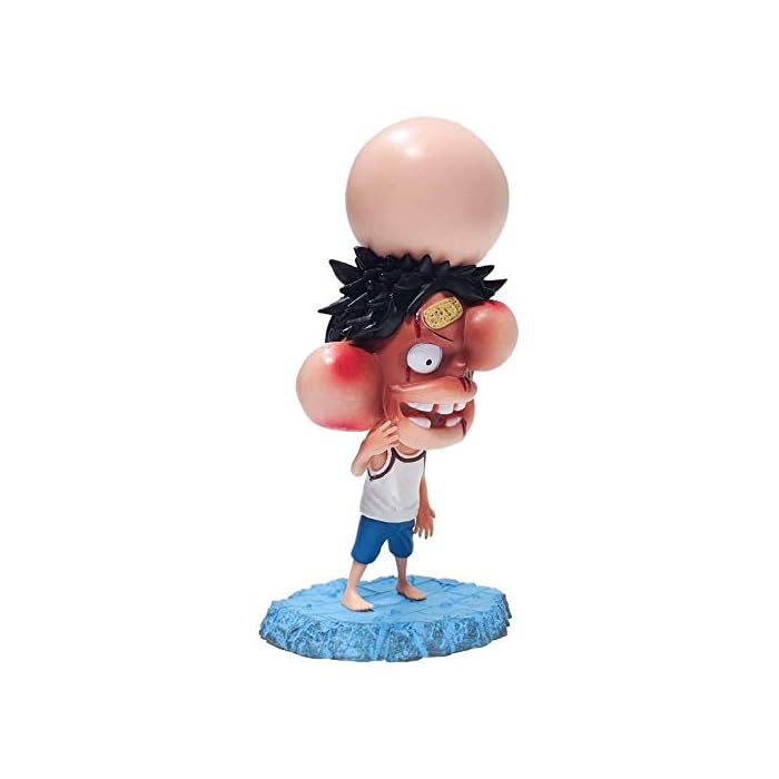 Buy BGQ Monkey D Luffy Figurine Anime One Piece Figures Swollen Face ...