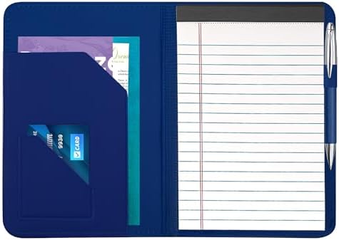 Amazon.com : Lcjtop Junior Padfolio Portfolio with 5 x 8 Writing Pad ...