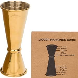 Amazon.com: A Bar Above Premium Japanese Jigger, With 8 Measurements Inside, Professional and ...