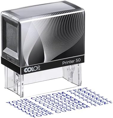 Self-Inking Stamp – Printer 50 | Custom Rubber Stamp with Up to 7 Lines ...
