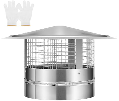 Amazon.com: VIVOHOME 10" Cone Top Chimney Cap with Screen, Round Roof ...