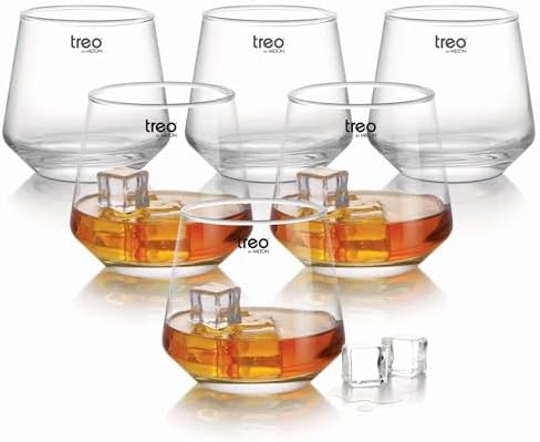 Buy Treo by Milton Vector Borosilicate Glass Tumbler, Set of 6, 300 ml ...