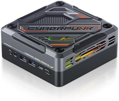 Amazon.com: KingnovyPC Cyberpunk Mini Gaming PC with AMD Ryzen 7 8845HS ...