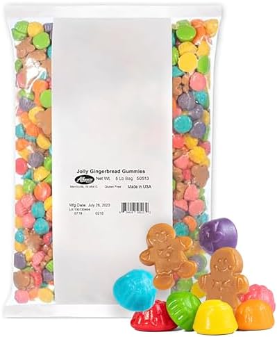 Amazon.com : Albanese Worlds Best, Holiday Candy, Jolly Gingerbread ...