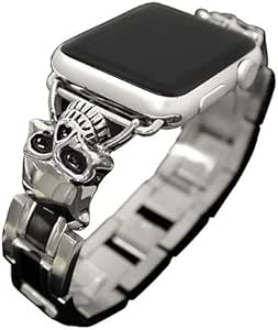 iBand Pro Stainless Steel watch band with black paint in center and ...