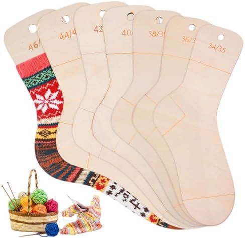 BORDEAG Sock Boards Size 34-47, Pack of 7 Sock Stretchers with Size ...