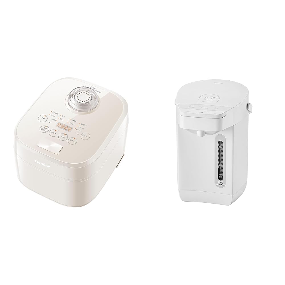 Amazon | 炊飯器5.5合+電気ポット3L | COMFEE' | 炊飯器 通販