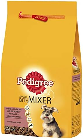 Pedigree Small Bite Mixer with Wholegrain Cereal, 1.5kg : Amazon.co.uk ...