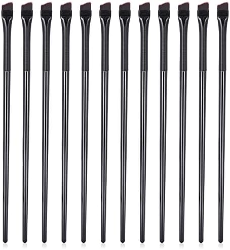 Amazon.com: 12 Pcs Angled & Slanted Eyeliner Brushes - Flat Tapered ...