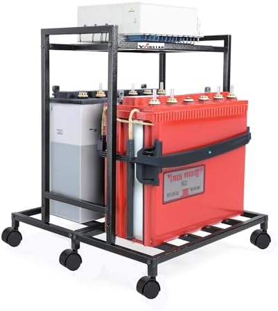 WINSTAR 2-Tier UPS Stand for Home and Office | Metal Inverter Trolley ...