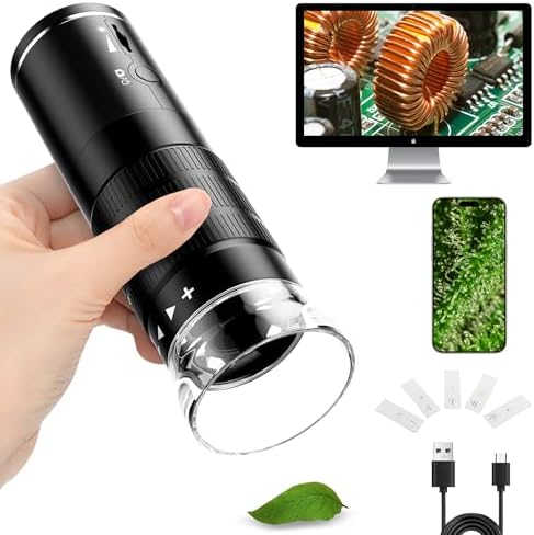 Amazon.com : MAXLAPTER Wireless Digital Microscope, 50X-1000X Portable ...