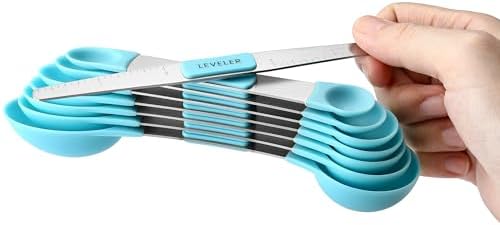 Amazon.com: KitchenAid Classic Measuring Spoons, Set of 5, Aqua Sky ...