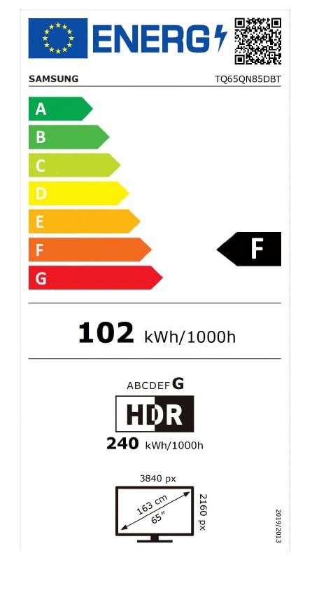 Samsung QLED 4K 2019 65Q60R - Smart TV de 65" con Resolución 4K UHD ...