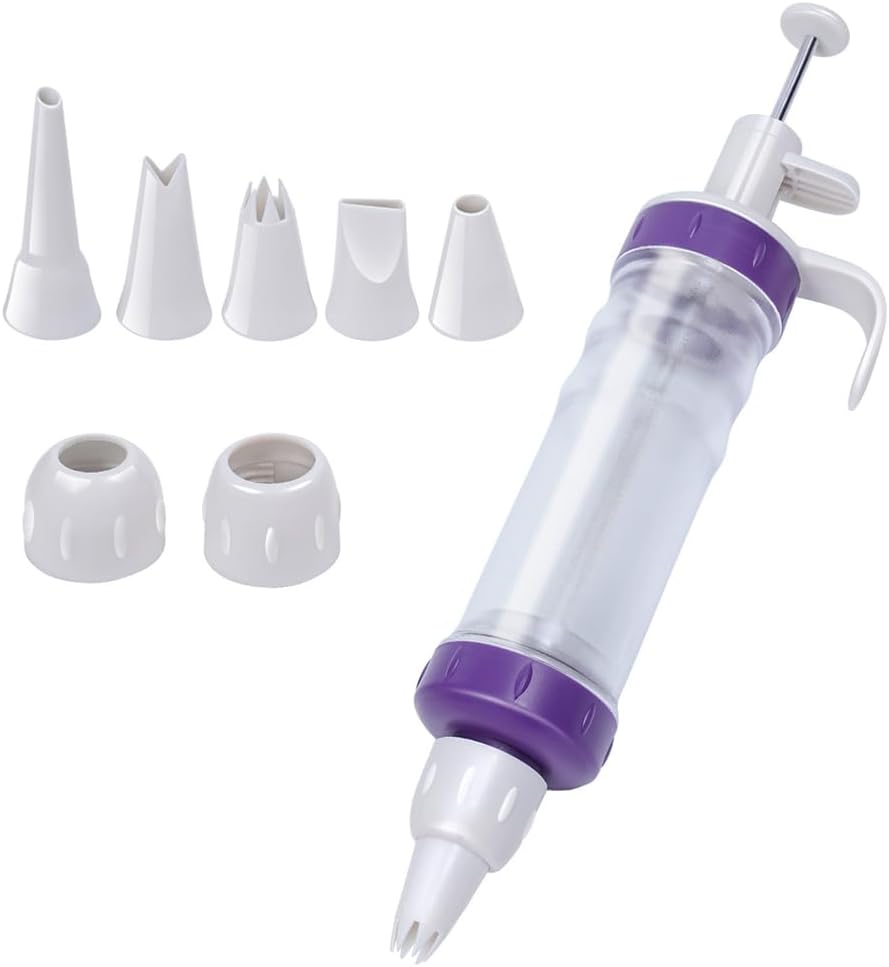 Cake Decorating Pen + 7 Pieces Icing Decoration Tips Dessert Decorator ...
